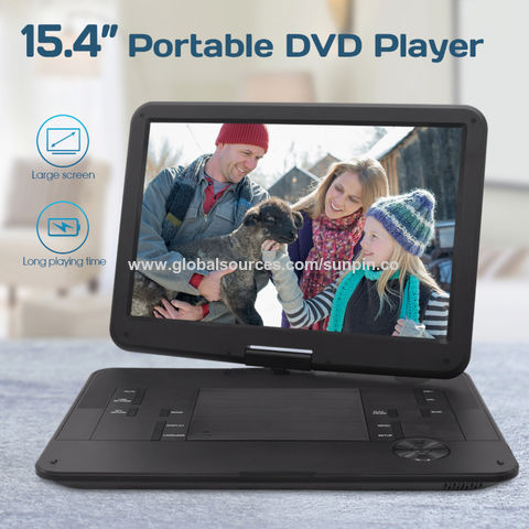 China 15 Inch Wide screen Portable DVD Player built-in 5 hour ...