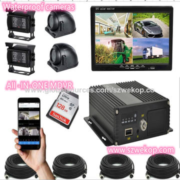 H.265 4G AHD1080P waterproof Surveillance CCTV Bus system Kits For ...