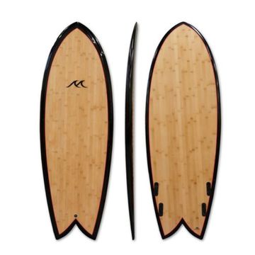 Buy Wholesale Taiwan Retro Fish Surfboards With Bamboo Veneer And Quad ...