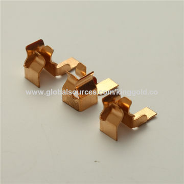 China Metal stamped copper contact parts for ac socket on Global ...
