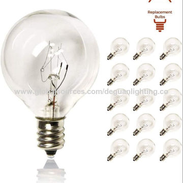 5W decoration bulbs E12 base 120V G40 globe incandescent bulbs ...