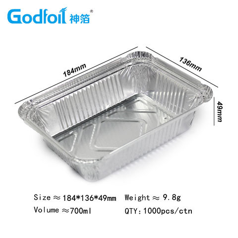 China Disposable Heatable Retortable Aluminum Foil Food Packing ...