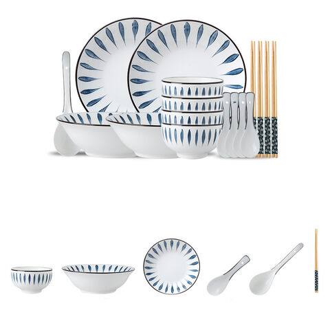 China Ceramic dinnerware set, Japanese style, can be freely combined ...