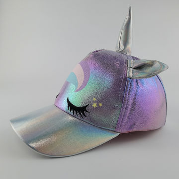 Cute Kid Cap Shiny features horn children's hat, children's hat ...