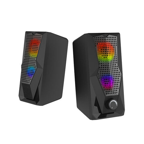 Rgb Led Display Multimedia Pc Speaker Gaming Pc Laptop Speaker 2.0 Usb ...