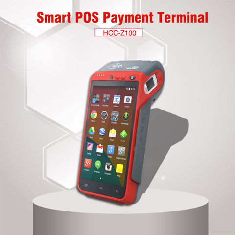 Handheld all in one Android7.0 POS Terminal With EMV & FCI Certificate ...