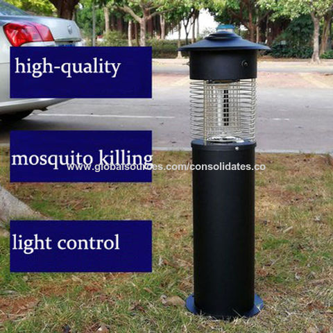 Electric Solar UV LED Lawn Bug Zapper Mosquito Insects Killer Lamp ...