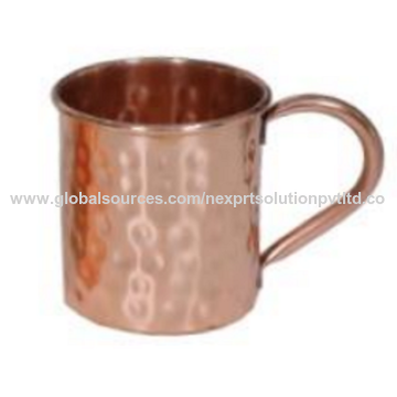 Buy Wholesale India 200ml Pure Hammered Copper Jar, Metal Beverage ...