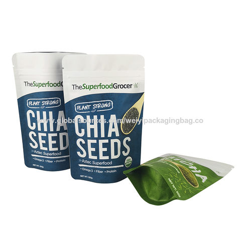 Buy Wholesale China Aluminum Foil Mylar Flexible Chia Seeds Packaging ...