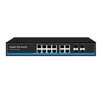 Buy Wholesale China 12 Ports Full Giga Poe Switch 10/100/1000mbps With ...