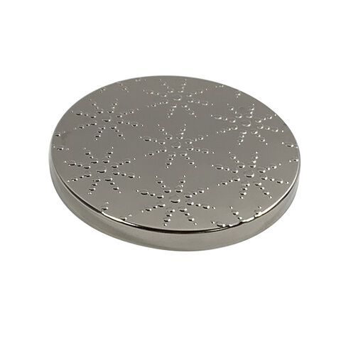 103mm Holiday Embossed Electroplated Lid With Silicone Fitment - Buy ...