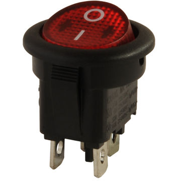 Mr-r Series, Double Pole Round Mini- Rocker Switches Up To 16a 125 ...