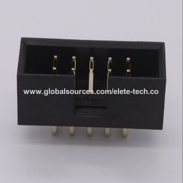 0.1'' 2.54mm Box Header, Straight Type mating with Female Header ...