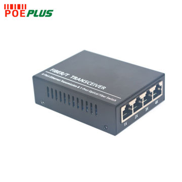Buy Wholesale China 4 Ports Giga Optical Fiber Media Converter 10/100 ...