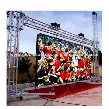 China Mall Outdoor curved HD hanging LED screen P4 large digital ...