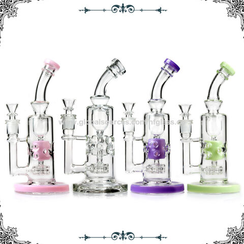 Buy Wholesale China Glass Bong 9.5 Inches Recycler Water Pipe Smoking For Wholesale Colorful ...