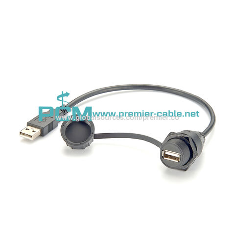 Waterproof Shielded CAT6 Cable with Attached Cable Gland, CAT6 Panel ...