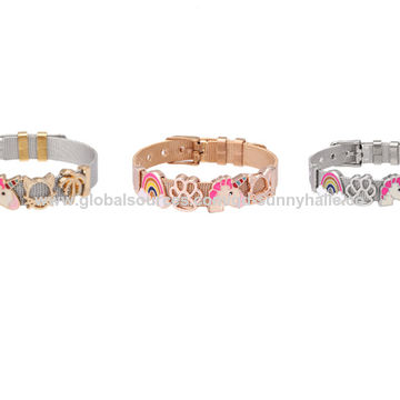 Buy Wholesale China Trendy Diy Stainless Steel Charm Bracelet Mesh ...
