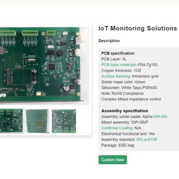 Buy Wholesale China Iot Monitoring Solutions Pcb Assembly Pcb For Iot ...