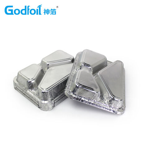 3 Compartment Container Disposable Compartment Lunch Box Aluminum Foil ...