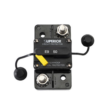 E92 50A manual reset dc car stud type electrical circuit breakers ...