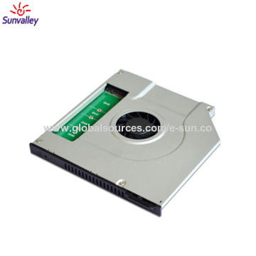 New model M. 2 (NGFF) SSD hdd caddy for DVD ROM with a Cooling Fan, hdd ...