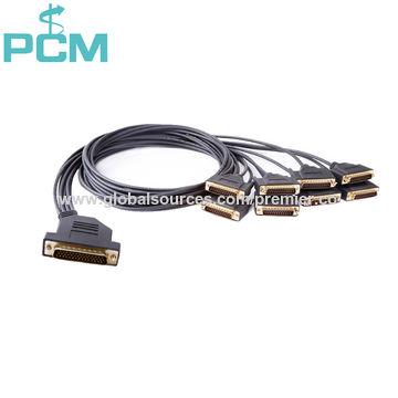 45 degree Angle Dsub Male DB44 to Female DB25 Connector Cable DB9/DB15 ...