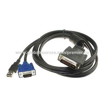 China M1 to DVI-D + USB A Cable - Projector cable on Global Sources ...