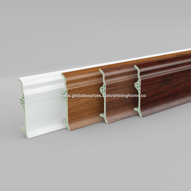 Buy Wholesale China H-0803 Pvc Fauxwood Trim, Base Moulding, Flooring ...