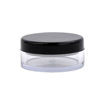 Buy Wholesale China 5g Clear Small Round Loose Powder Cosmetic Jar With ...