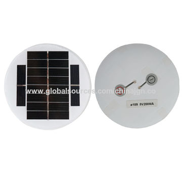 China Mini Round Monocrystalline Glass Solar Panel on Global Sources ...