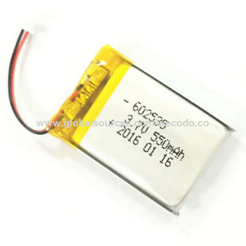 Lithium polymer battery with connector and wires 602535 702535 802535 ...