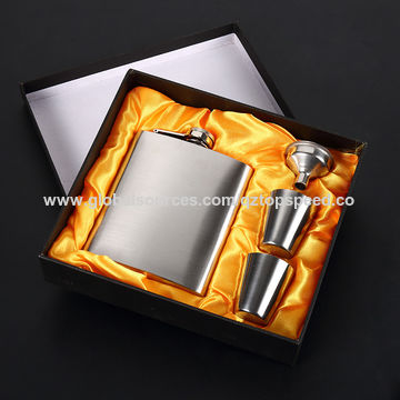 Buy Wholesale China Hip Flask Gift Set, Hip Flasks For Liquor For Men ...
