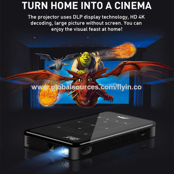 2021 DLP Pocket Mini Smart Projector P09-II Android 9.0 Bluetooth Battery Support 4k LED ...