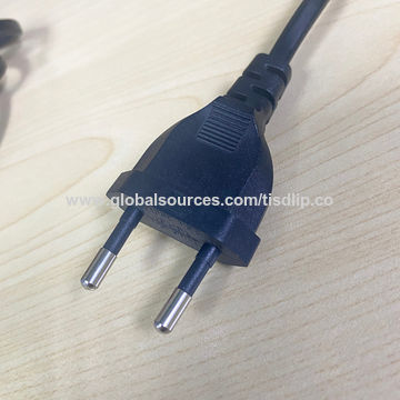 Buy Wholesale China 2 Pin Euro Plug Power Cord European 2 Pin European ...
