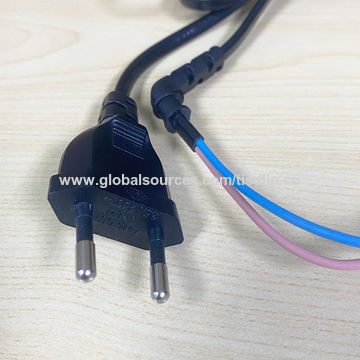 Buy Wholesale China Euro Power Cable 2-pin Eu Plug Ac Power Cord Vde ...