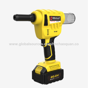 20V lithium battery riveter with brushless motor, chargeable and ...