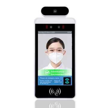 China Body temperature scanner face recognition biometric time ...