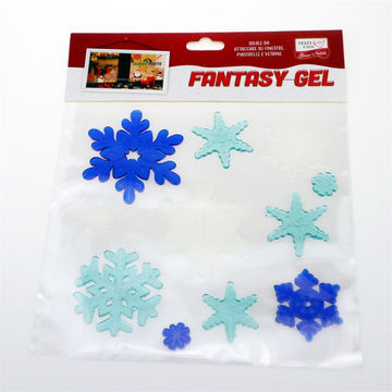 Buy Wholesale China Snow Glass Window Gel Stickers & Snow Glass Window ...