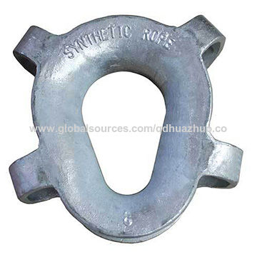 Galvanized synthetic rope thimble for manila rope , welded type, welded ...