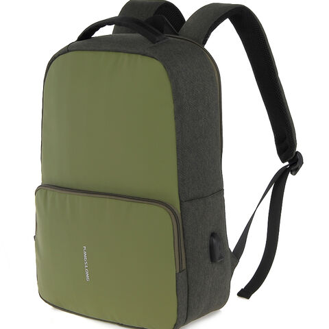 Fashion Green Color Laptop Backpack with USB Charge fit 15.6 inch ...