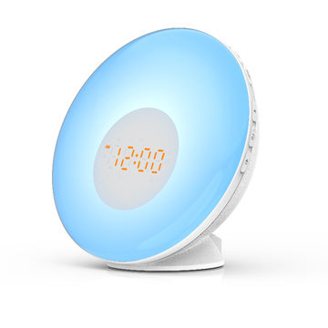Smart Sunrise Wake-up Light Alarm Clock With Radio, Led Wake Up Light ...