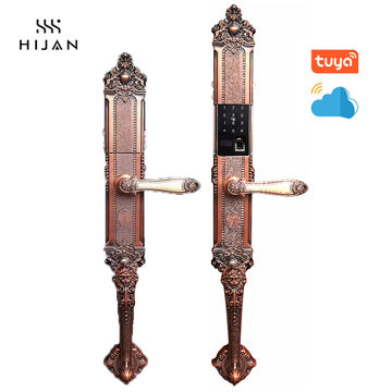 Pure Copper smart door lock sliding smart lock digital door lock ...