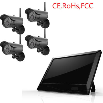 China 2mp wireless CCTV CMOS bullet camera with 10.1" LCD Display on ...