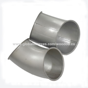 China 140mm Press Fitting Bend 45 Degree used for dust extraction ...