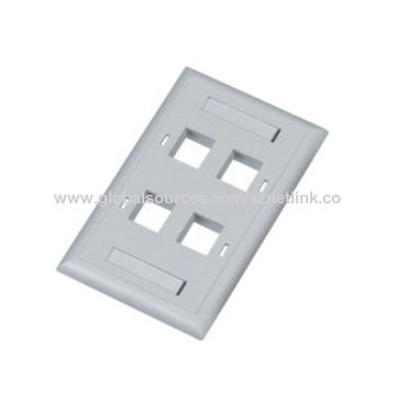 Buy Wholesale China Us 120 Type 70*115mm Three Four Port Rj45 Faceplate ...