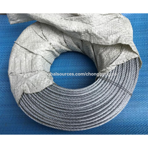 Buy Wholesale China 7x7 Galvanized Steel Wire Rope 1/8" Galvanized ...