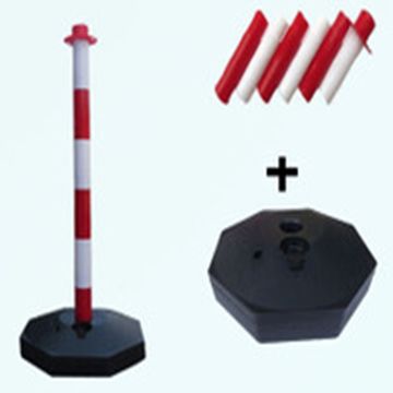 Red White Water Sand Filled Base Traffic Road Warning Post PE ...