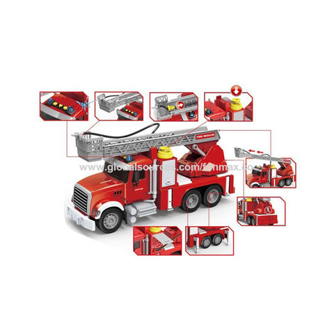 Buy Wholesale China Friction Powered Fire Engine W/light.sound.shooting ...