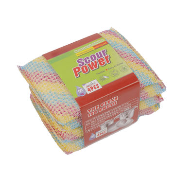 China Mesh sponge cheap foam scouring pad sponge kitchen cleaning ...